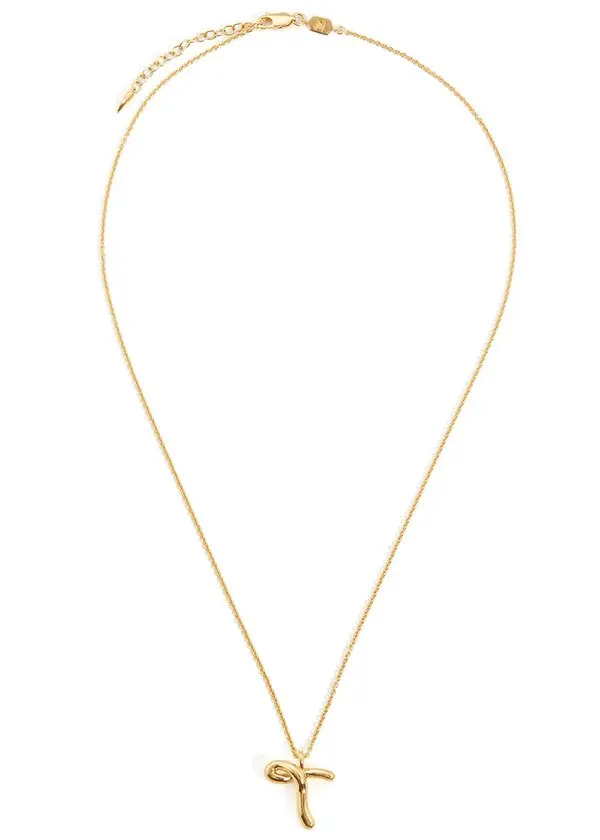 MISSOMA T Initial 18kt -plated Necklace - Gold