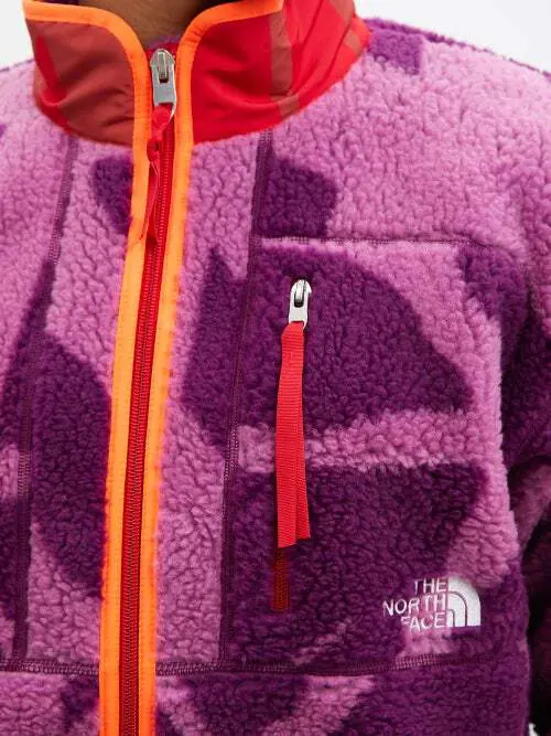The North Face Xx Kaws X Kaws Freeride Fleece Jacket In Purple