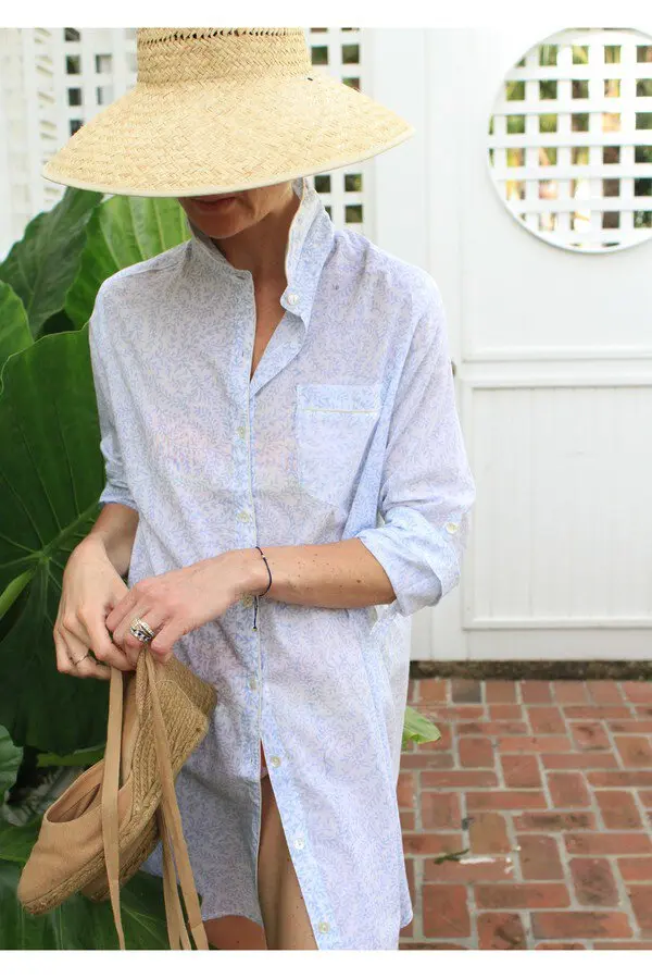 JULIA AMORY The Ja Husband Shirt Wisteria