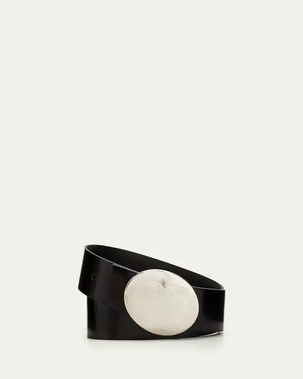 Prada Spazzolato Leather Belt Strap