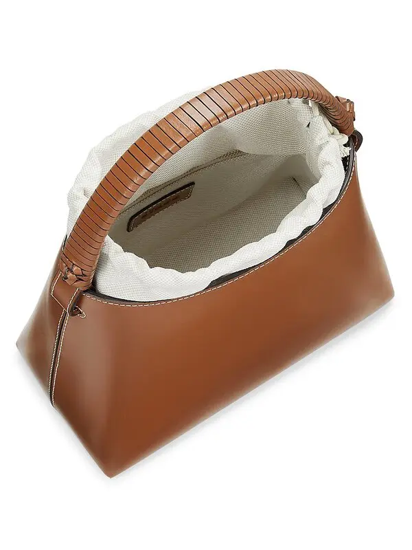 Staud Tellie Leather Top Handle Bag