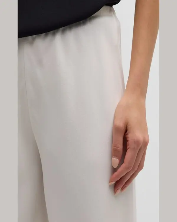 THE ROW Gala Wide-leg Crepe Pants - Navy