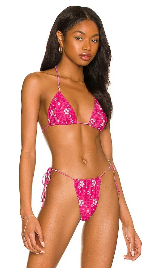 Superdown Kimmie Bikini Top - Pink Floral
