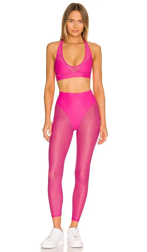 Adam Selman French Cut Legging In Pink