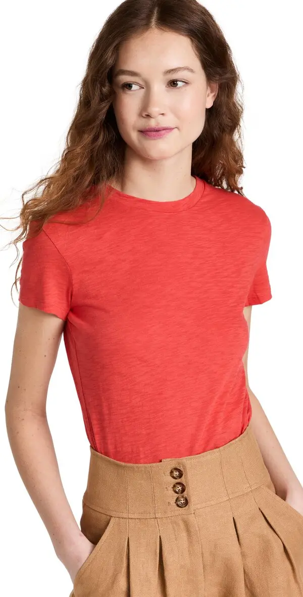 Theory Tiny Tee - Poppy