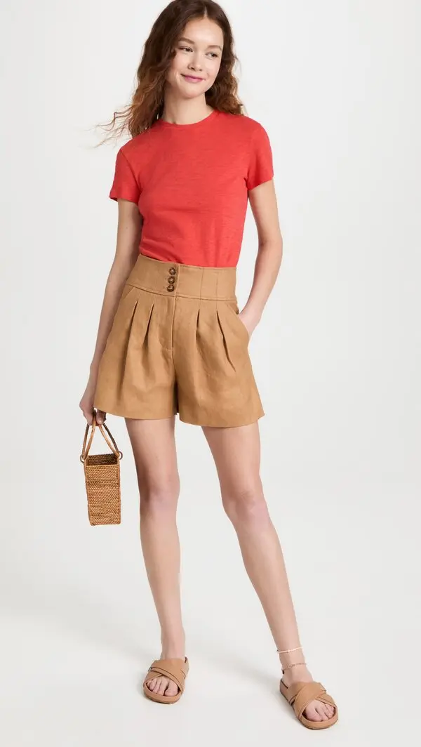 Theory Tiny Tee - Poppy