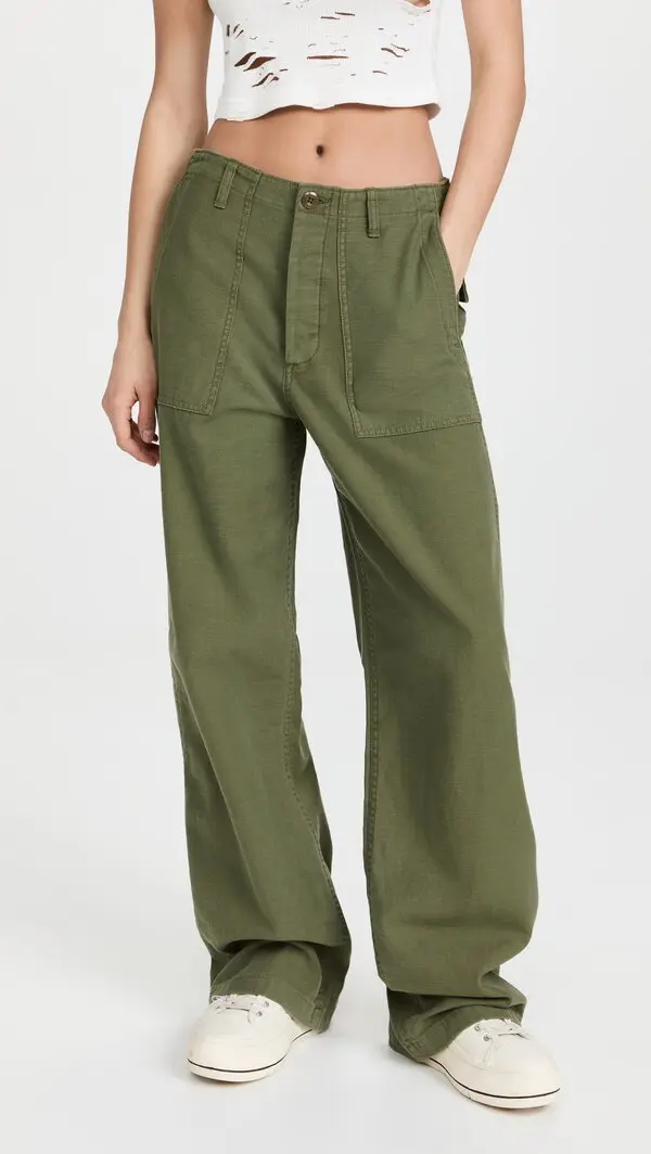R13 Wide Leg Utility Pants