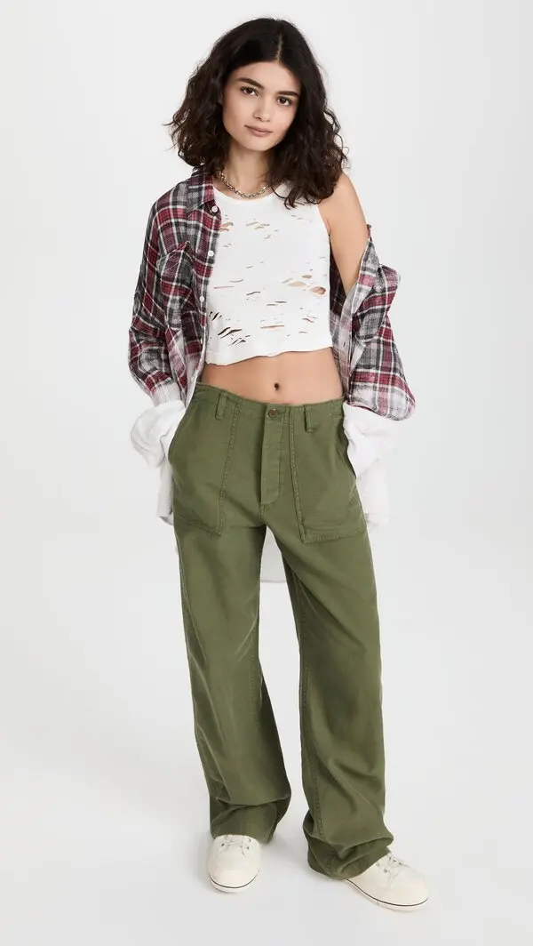 R13 Wide Leg Utility Pants