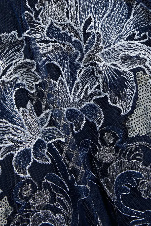 Marchesa Embellished Tulle Gown