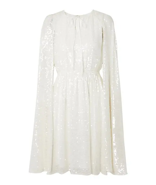 Erdem Austin Cape-effect Sequined Chiffon Midi Dress