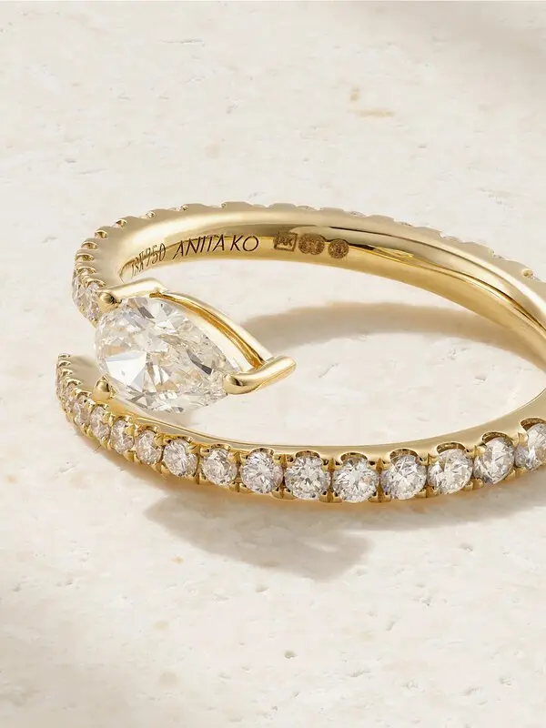 ANITA KO Two Row 18-karat Diamond Ring
