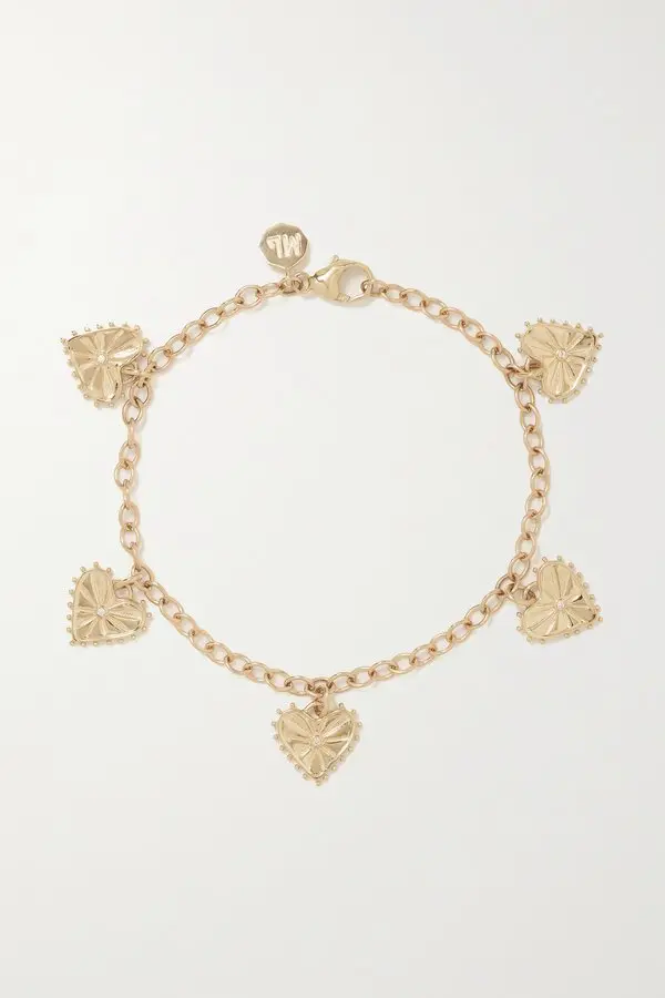 MARLO LAZ Agape 14-karat Diamond Bracelet