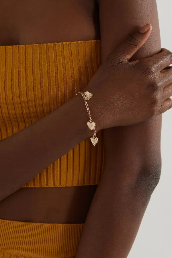 MARLO LAZ Agape 14-karat Diamond Bracelet