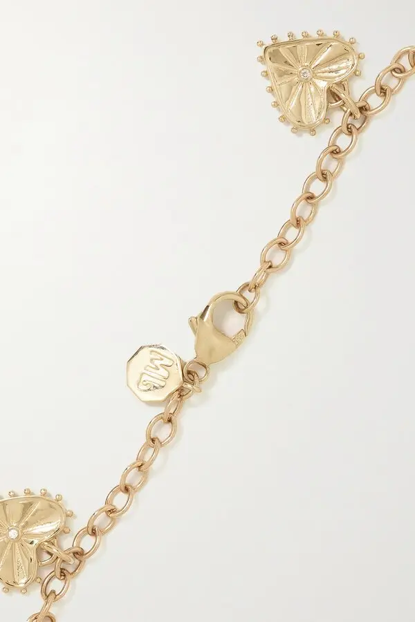 MARLO LAZ Agape 14-karat Diamond Bracelet