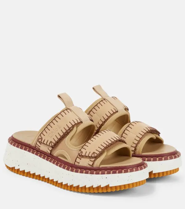 Chloé Lilli Sporty Suede Sandals