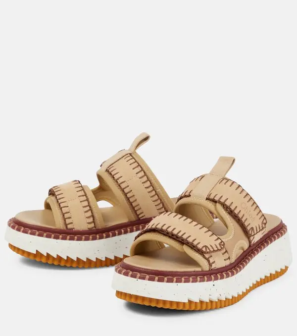 Chloé Lilli Sporty Suede Sandals