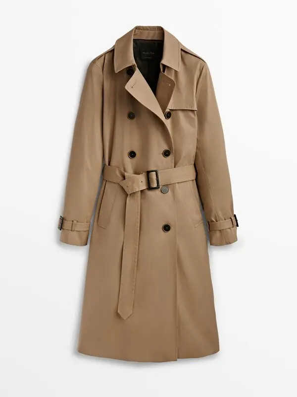 Massimo Dutti Classic Cotton Trench Coat