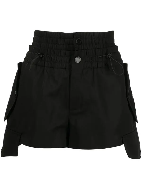 Monse Smocked-detail Cargo Shorts