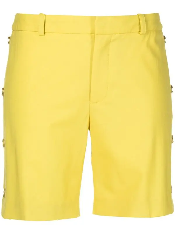 Monse Side-button Tailored Shorts - Yellow