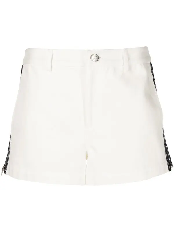 Monse Side-zipper Denim Shorts