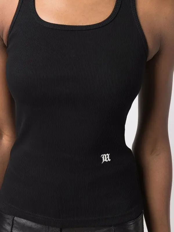 MISBHV Ribbed-knit Tank Top - Black