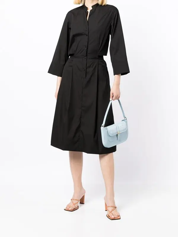 Agnona Three-quarter Midi Shirt Dress