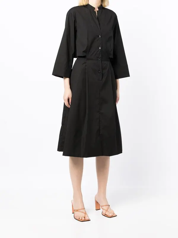 Agnona Three-quarter Midi Shirt Dress