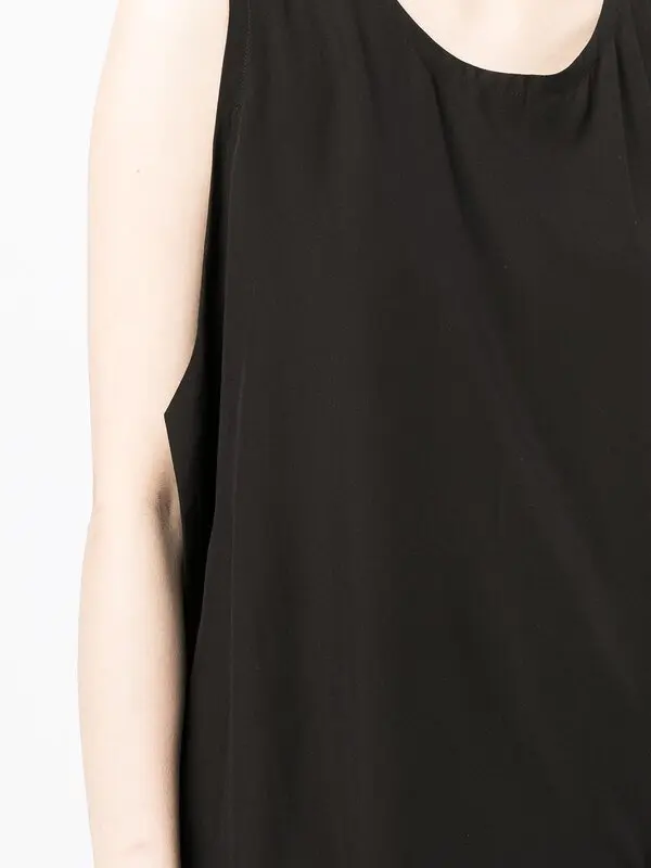 Y’s Sleeveless Draped-hem Top