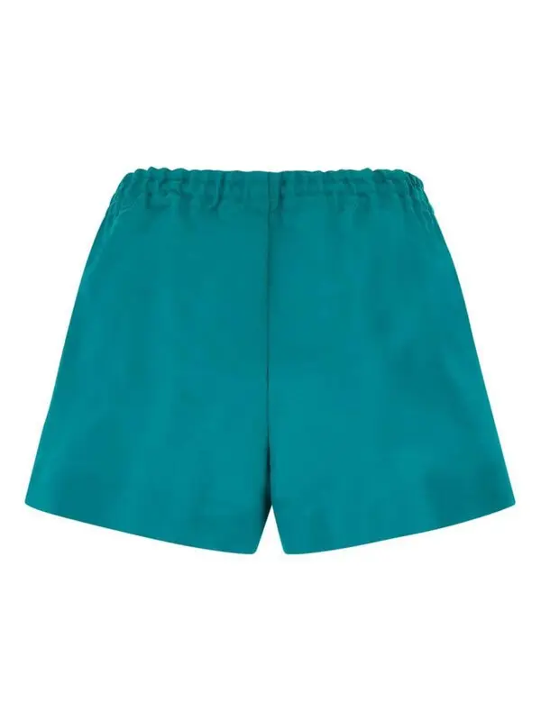Valentino Garavani Drawstring-waist Pressed-crease Shorts