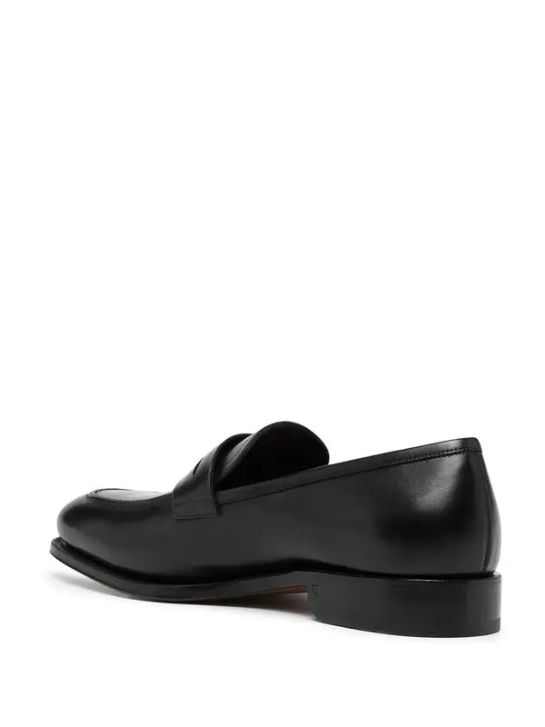 FERRAGAMO Tramezza Leather Penny Loafers