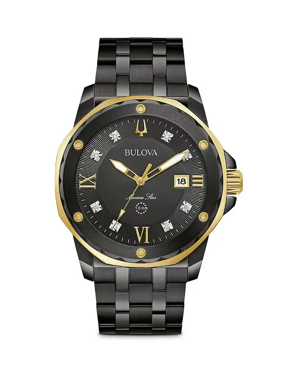 Bulova Marine Star Watch 44mm - Black
