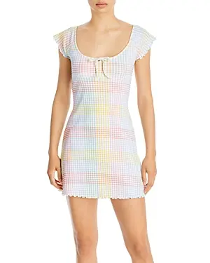 LoveShackFancy Zoie Printed Mini Dress