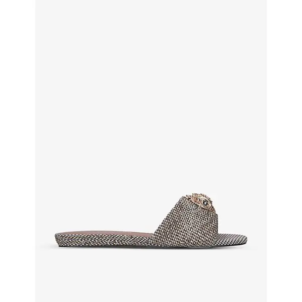 Kurt Geiger Kensington Houndstooth Woven Mules