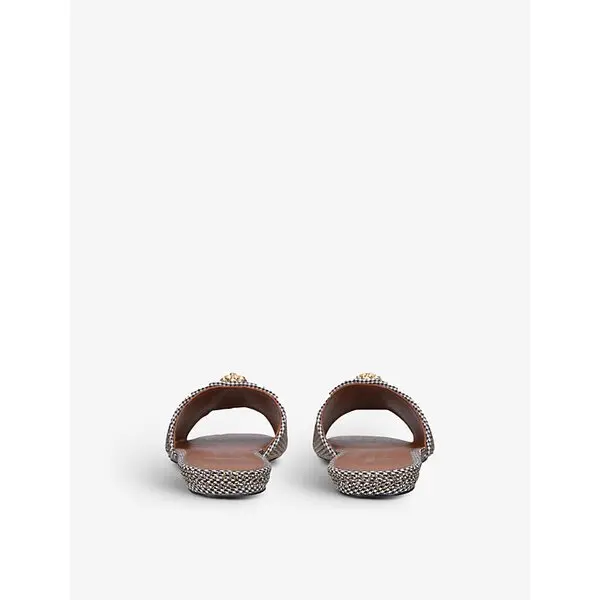 Kurt Geiger Kensington Houndstooth Woven Mules