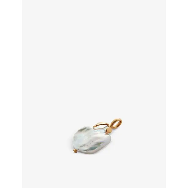 Monica Vinader Keshi Freshwater Pearl Pendant Charm - White