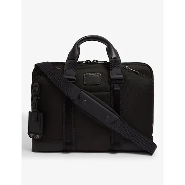 Tumi Aviano Slim Woven Briefcase - Black