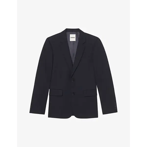 Sandro Single-breasted Wool Blazer