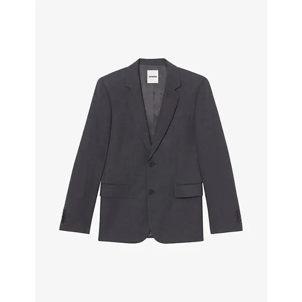 Sandro Single-breasted Wool Blazer