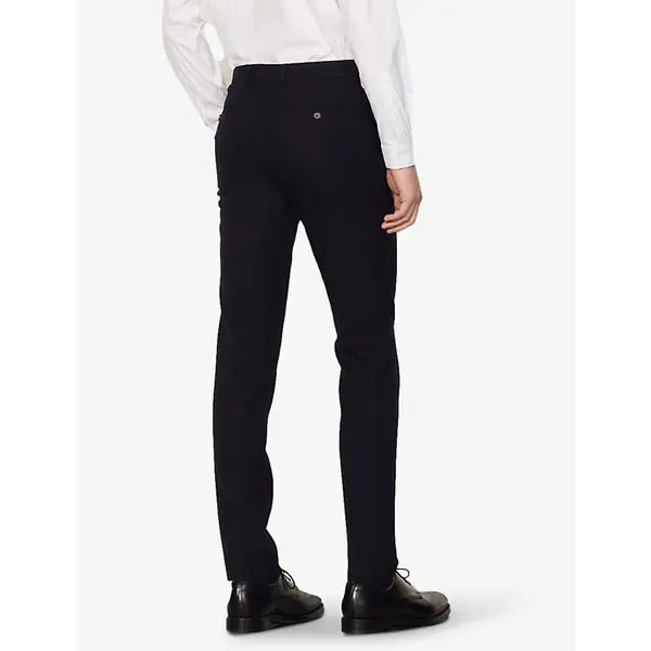 Sandro Berkeley Slim-fit Tapered Wool Trousers - Bleus