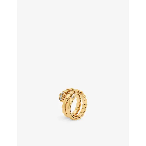 BVLGARI Serpenti Viper 18ct And Diamond Ring - Yellow Gold