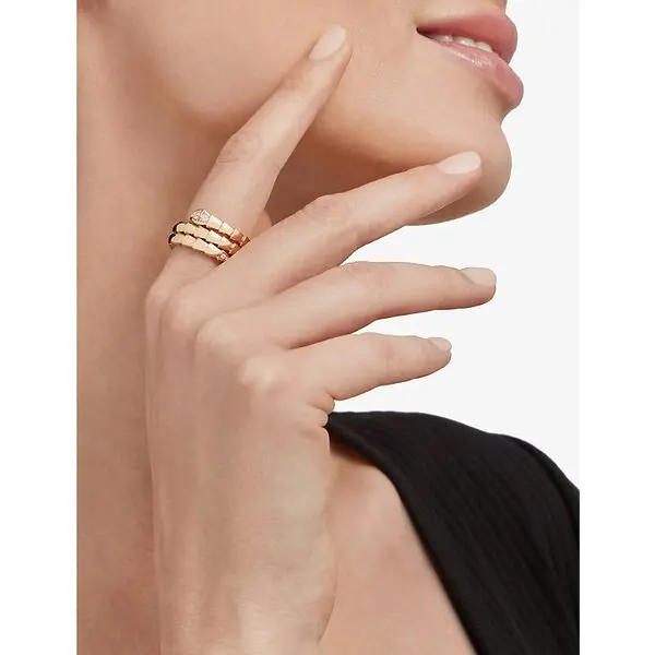 BVLGARI Serpenti Viper 18ct And Diamond Ring - Yellow Gold