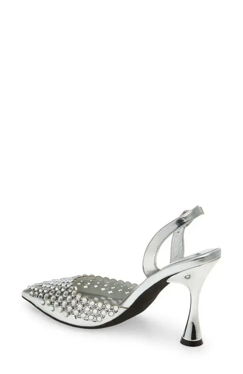 Jeffrey Campbell Shiner Slingback Rhinestone Pointed Toe Pump