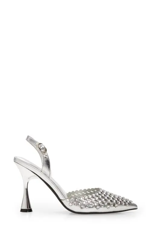 Jeffrey Campbell Shiner Slingback Rhinestone Pointed Toe Pump