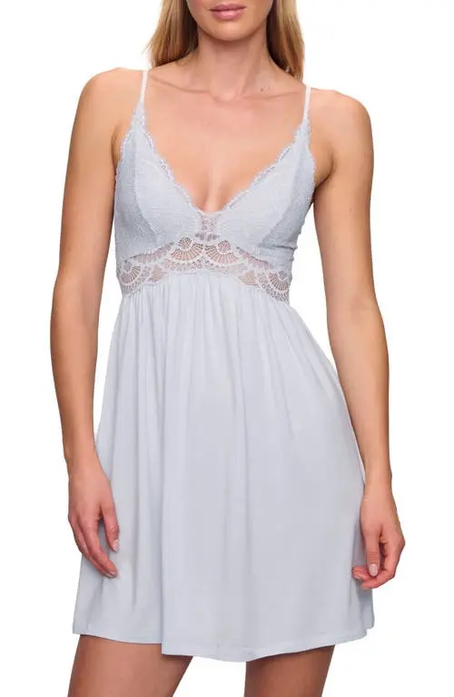 Eberjey Mariana Mademoiselle Jersey Chemise - Ice Blue
