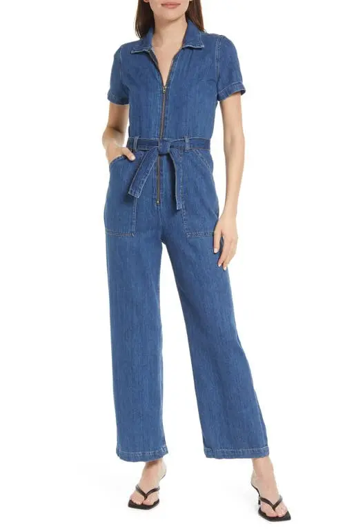 REFORMATION Cassidy Denim Jumpsuit