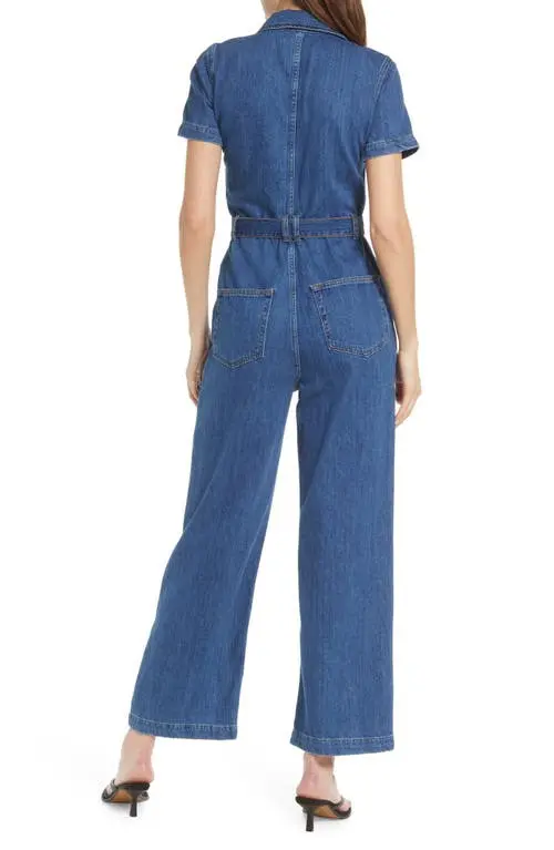 REFORMATION Cassidy Denim Jumpsuit