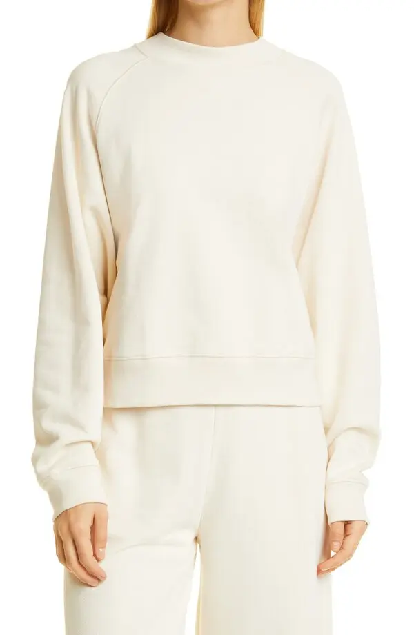 Vince Puff Sleeve Cotton Sweatshirt