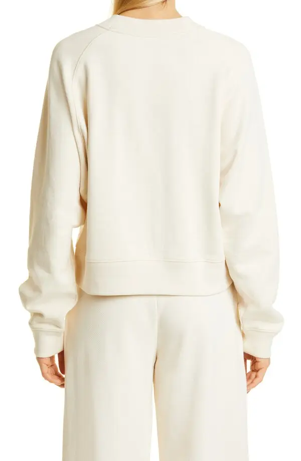 Vince Puff Sleeve Cotton Sweatshirt
