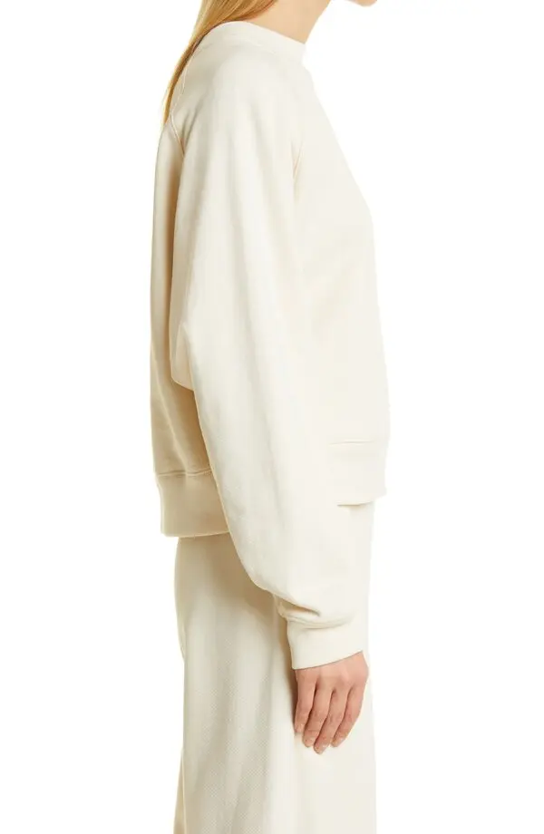 Vince Puff Sleeve Cotton Sweatshirt