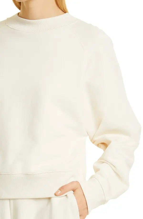 Vince Puff Sleeve Cotton Sweatshirt